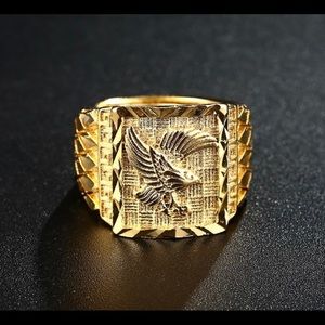 Jewelry | Eagle Men Ring Luxury Gold Filled Resizeable | Poshmark
